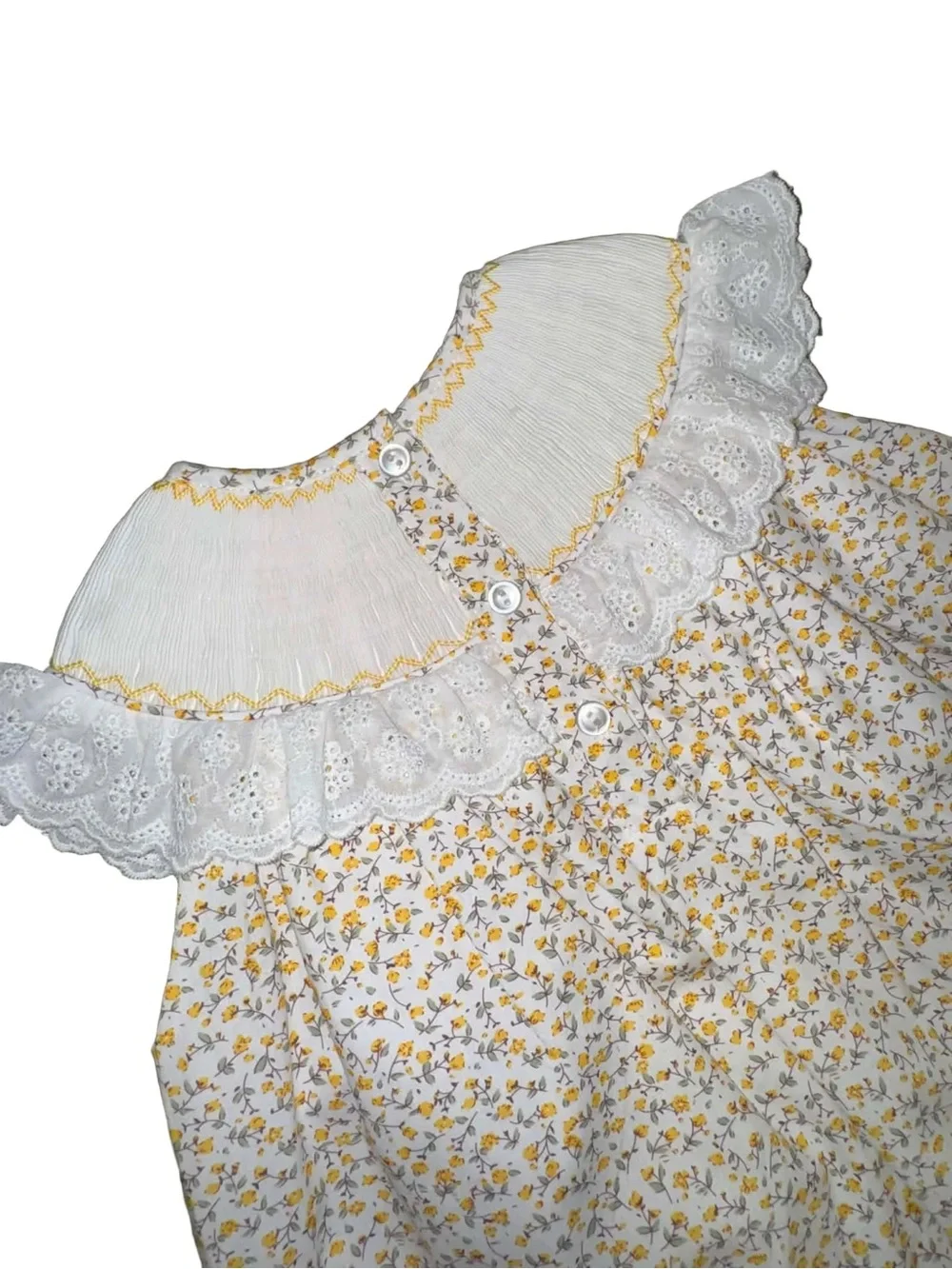 Matching Sets | Handsmocked Lemon Floral Baby Dress Set Yellow | Poshmark